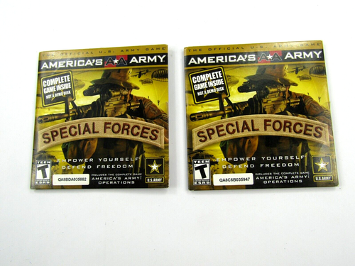 Americas Army Special Forces PC CD Rom Games Lot Of 2 Official US Army ...