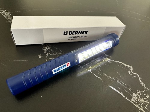 BERNER 200559 Pen Light 7 Led Micro USB Charging Workshop Light Perfect ...