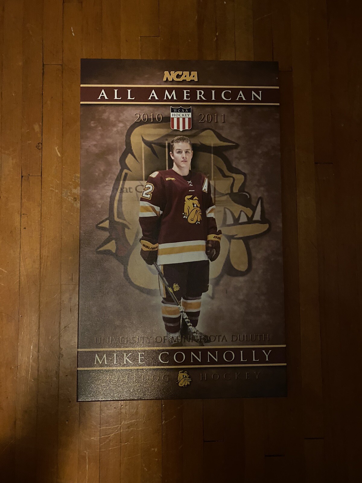 University of Minnesota-Duluth All-American Mike Connolly Canvas Print ...