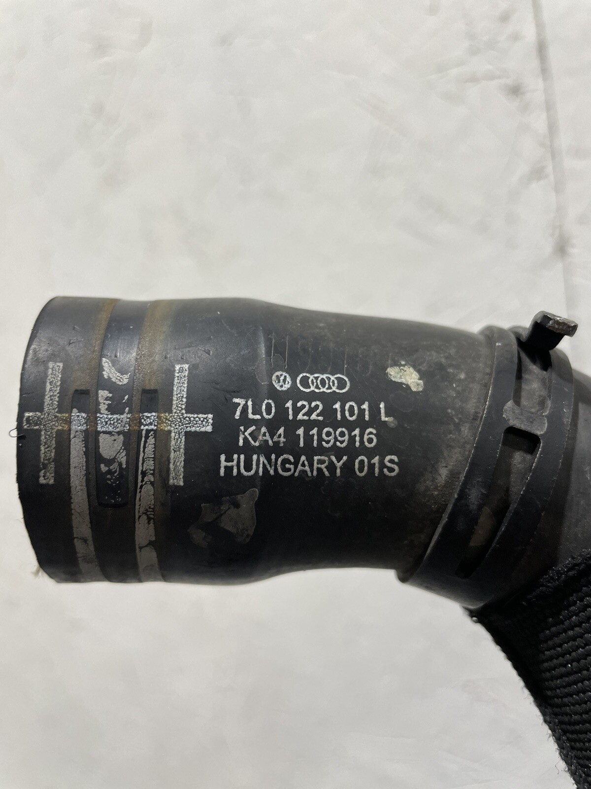 07-10 VW TOUAREG ENGINE COOLANT RADIATOR UPPER PIPE HOSE SET OEM ...