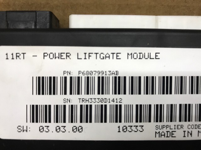 2011-2013 11-13 Dodge Caravan Town & Country Power Liftgate Module ...