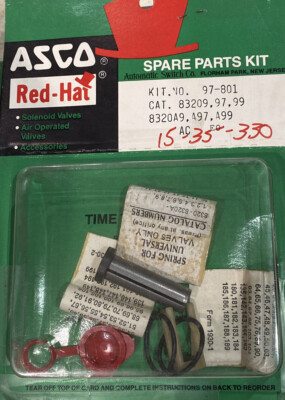 Asco Red Hat Repair Kit For 83209 Kit No 97-801 | eBay
