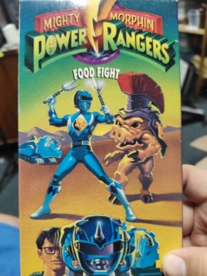 Mighty Morphin Power Rangers: Blue Ranger Food Fight (VHS, 1993) Vol. 3 ...