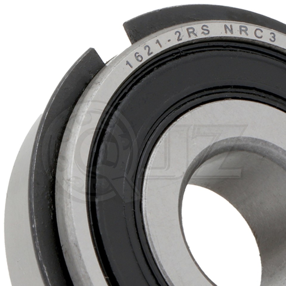 [Qty.2] 1621-2RS-NR Ball Bearing W/ Snap-Ring [12.7mm x 34.925mm x 11 ...