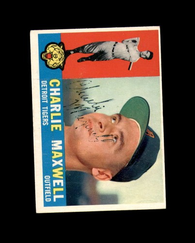 Charlie Maxwell Hand Signed 1960 Topps Detriot Tigers Autograph | eBay