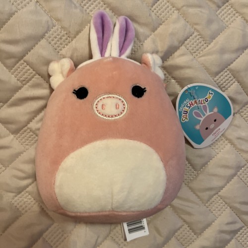 5” Hettie NWT Pig Pink Bunny Rabbit Ears Easter Squishmallow Plush ...