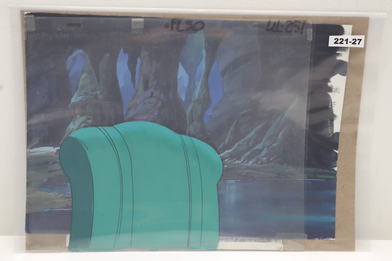Original Hand Painted Animation Production Cel & Painted Background ...