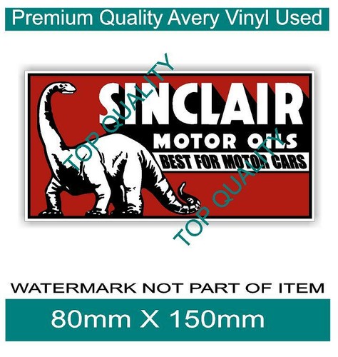 VINTAGE SINCLAIR OIL Decal Sticker Vintage Petrol Americana Hot Rod ...