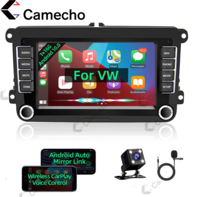 For VW Golf MK5 MK6 Jetta RCD330 Apple Carplay Android 10.0 Car GPS ...