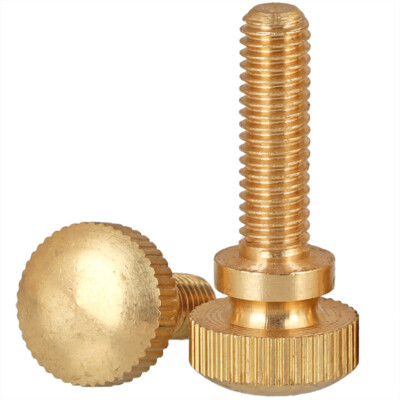 Knurled Thumb Screws Hand Brass Hand Turn Knob Step Bolt M3 M4 M5 M6 M8 ...