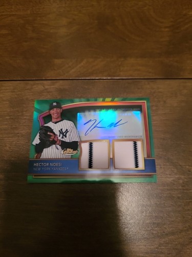 Nice 2011 Topps Finest Hector Noesi Green Refractor Dual Autograph ...