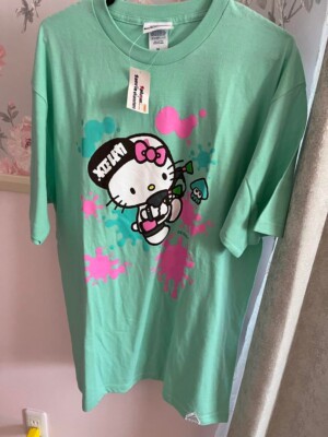 Splatoon 2 Sanrio collaboration Kitty x Maneuver T-shirt kawaii | eBay
