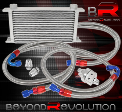 Rear Diff Differential High Flow Oil Cooler + Filter Relocator Kit Ford ...