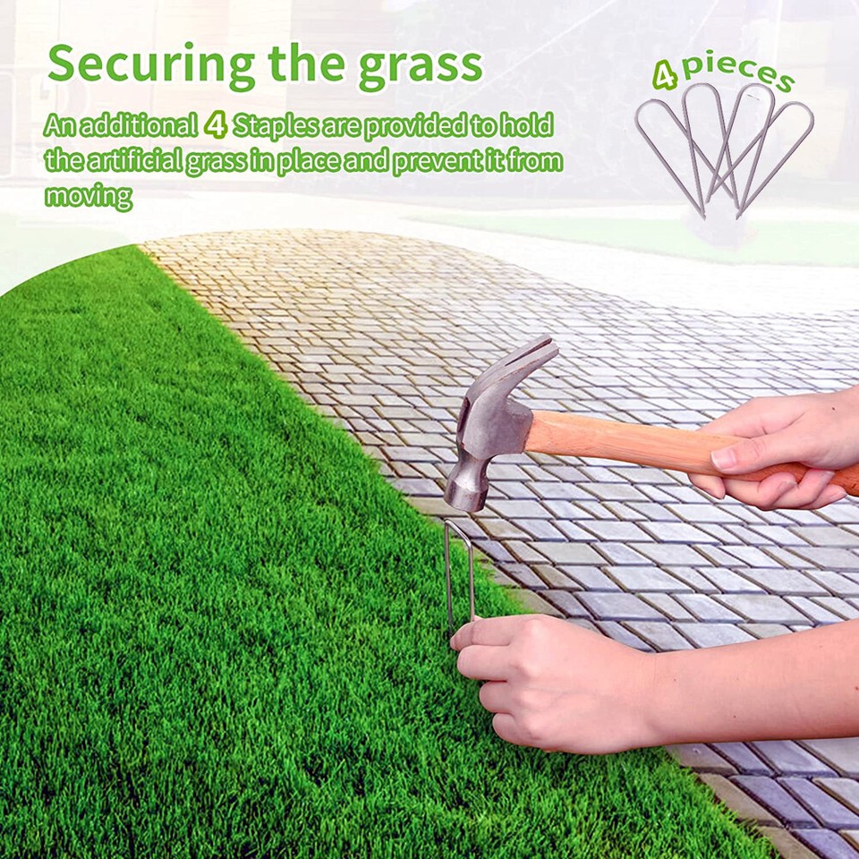 8x6.6FT Artificial Grass Mat Carpet Fake Synthetic Garden Landscape ...