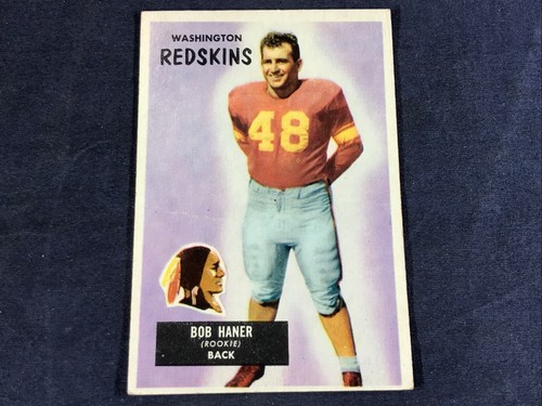 L4-41 FOOTBALL CARD - BOB HANER WASHINGTON REDSKINS - 1955 BOWMAN ...