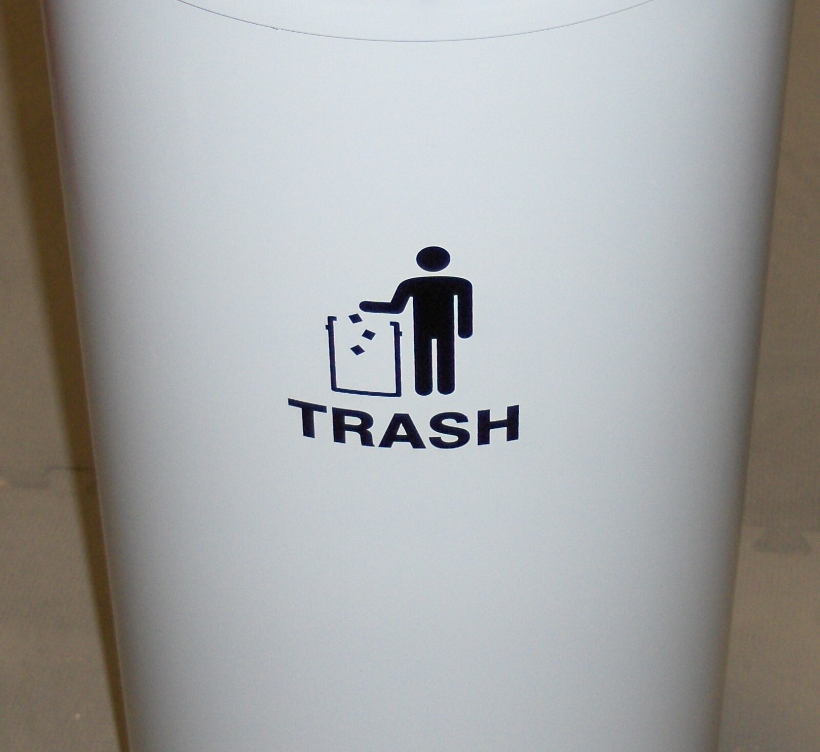 Glaro 12 Gallon Sand Tan Steel Waste Trash Can Container W-1232-SN-SN ...