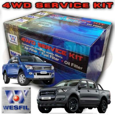 Wesfil Air/Oil/Fuel Filter Service Kit For Ford Ranger/Mazda BT-50 2 2L ...