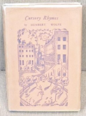 Humbert WOLFE / CURSORY RHYMES 1st Edition | eBay