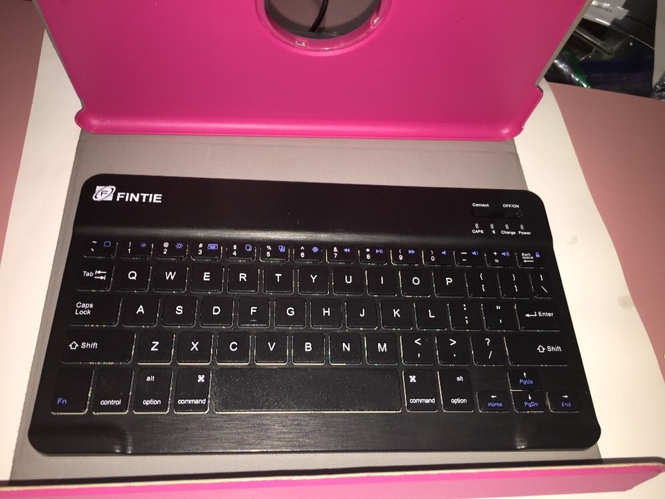 Finite Keyboard Pink Case With Keyboard For iPad Wear | eBay