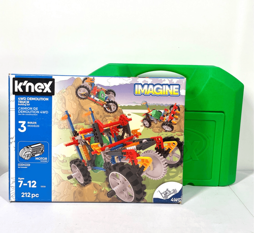 Kinex K’NEX 4WD Demolition Truck Building Set Ages 7-12 Motor 90s ...