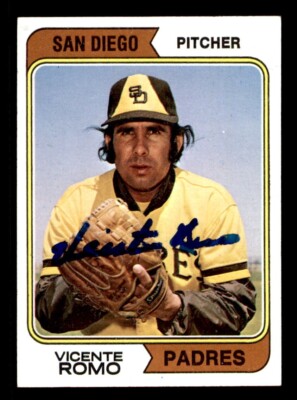 1974 Topps Baseball #197 Vicente Romo Signed Autograph (no COA) | eBay