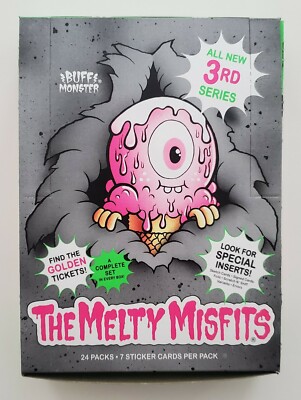 Buff Monster The Melty Misfits Empty Series 3 Card Box 2018 Scarce GPK ...
