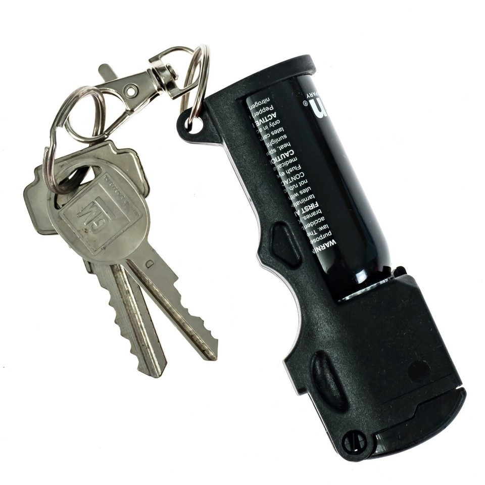 Burn 2 Pack Pepper Spray 1/2oz Police Strength Self Defense Keychain OC ...