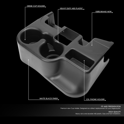 FOR 03-12 DODGE RAM TRUCK 1500 2500 3500 ADD-ON CENTER CONSOLE CUP ...