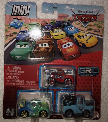Disney Pixar Cars 3 Pack Mini Racers GRC McQueen, GRC Carla Veloso, GRC ...