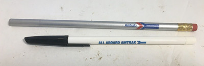 Vintage Amtrak Ink Pen and Un Sharpened Pencil | eBay