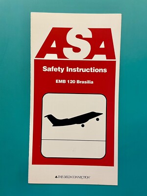 ASA AIRLINES SAFETY CARD | eBay
