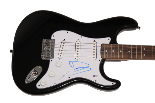 DAVE GROHL SIGNED AUTOGRAPH FS BLACK FENDER ELECTRIC GUITAR FOO ...