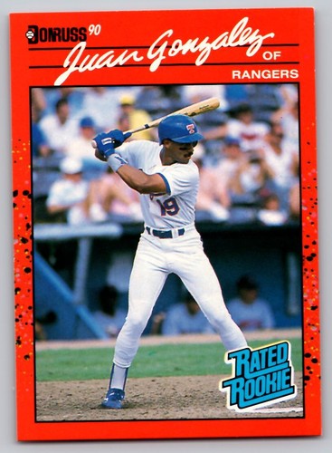 1990 Donruss #33 Juan Gonzalez Texas Rangers Rookie | eBay