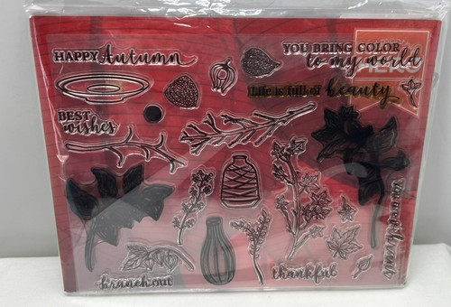 My Monthly Hero Arts Kit SEPTEMBER 2018 Autumn Fall Rubber Stamps Dies ...