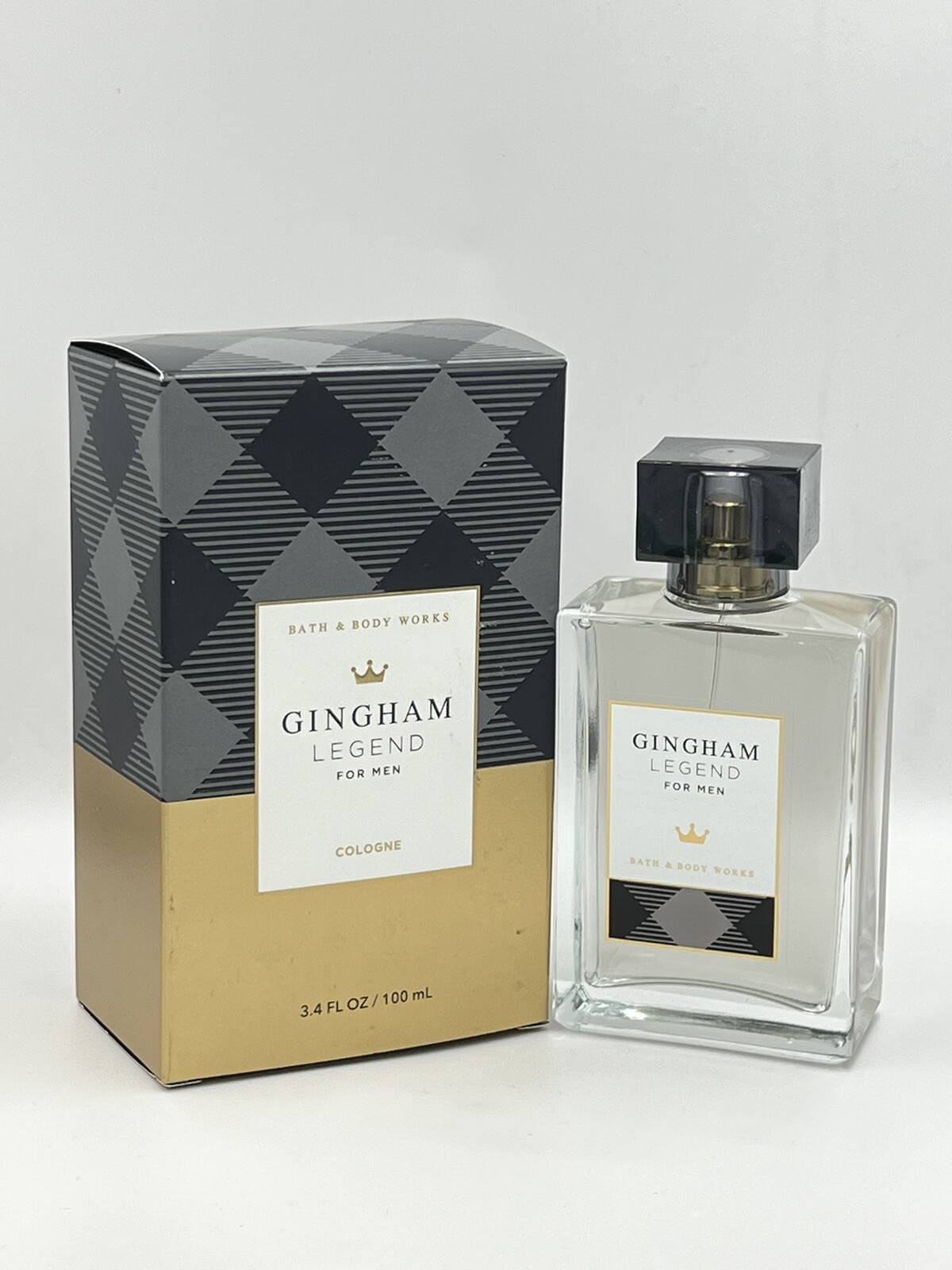 Bath and Body Works Gingham Legend Men's Cologne 3.4 fl oz / 100 mL NEW ...