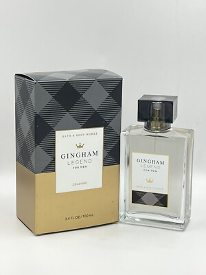 Bath and Body Works Gingham Legend Men's Cologne 3.4 fl oz / 100 mL NEW ...