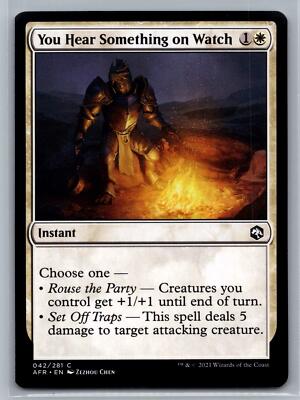 MTG Card Adventures in the Forgotten Realm You Hear Something on Watch ...