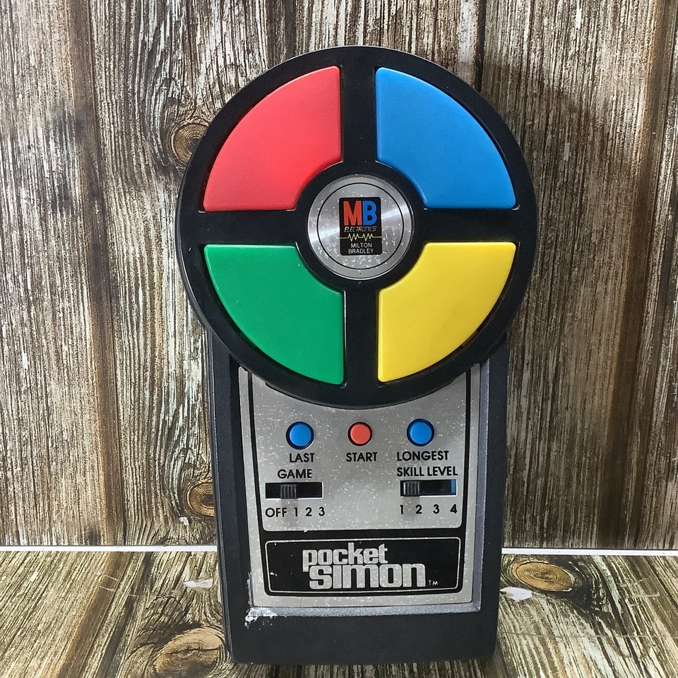 POCKET SIMON MILTON BRADLEY ELECTRONIC SIMON TOY TESTED WORKING | eBay ...
