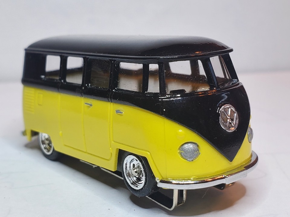 VW BUS BLACK/YELLOW NEW ULTRAG CHASSIS TJET Slot Car HO Scale | eBay