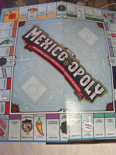 Mexico Opoly Monopoly set in Mexico Mexicoopoly Board Game Toy Late for ...