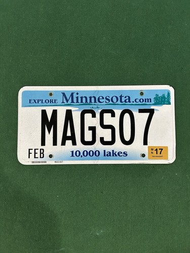 Minnesota Personalized Vanity License Plate MAGS07 | eBay