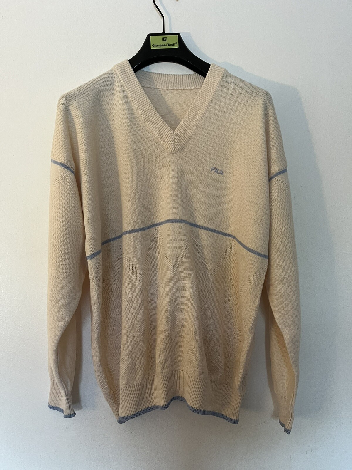 Fila Vintage V Neck Italy Sweater - Gem