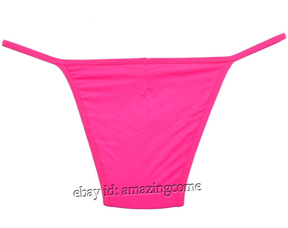 Men Pouch String Bikini Brief Solid Sexy Guys Underwear Rope Briefs ...
