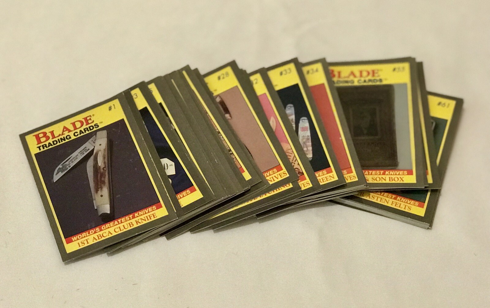 Trading Cards Rare Vintage Blade Worlds Greatest Knives 72 Set | eBay
