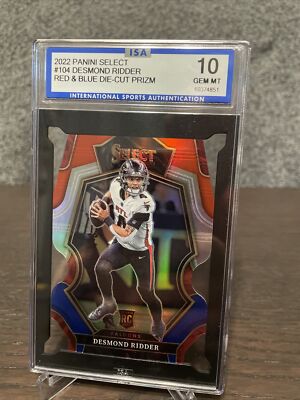 2022 Select Desmond Ridder Tri-Color Rookie Prizm Premier #104 Die-cut ...
