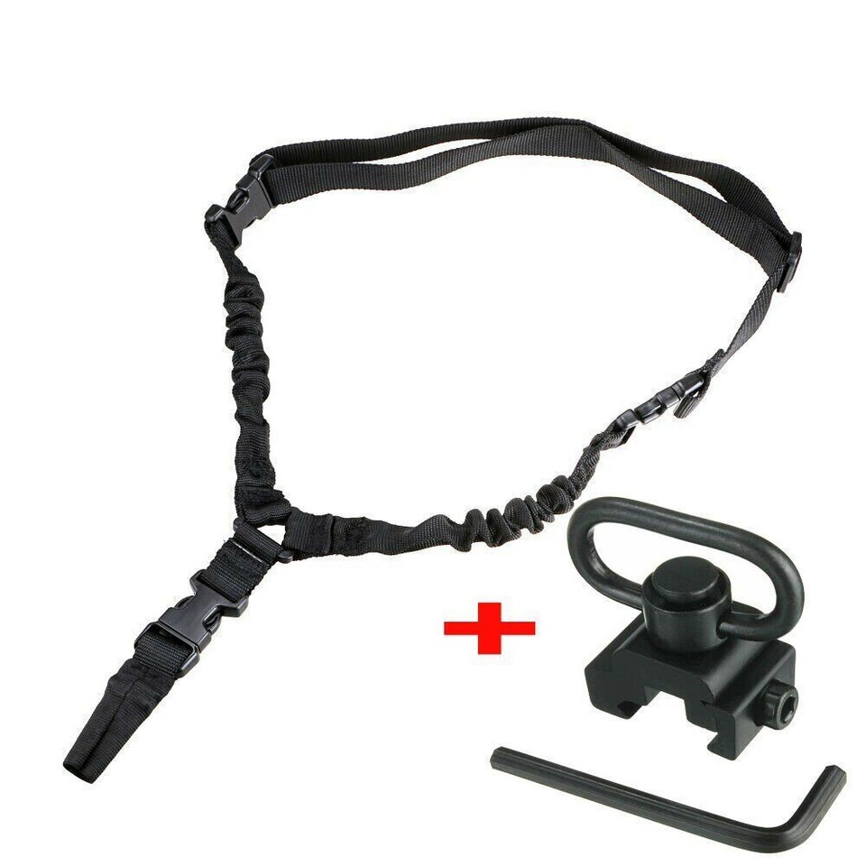 Single Point Gun Rifle Sling Strap MLOK QD Quick Release Swivel Airsoft ...