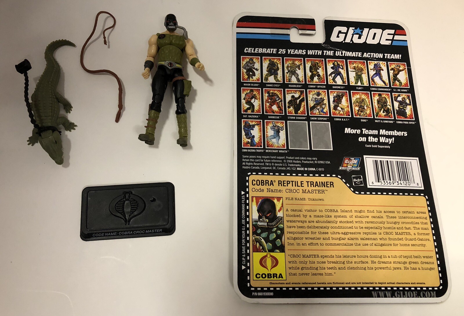 GI Joe Croc Master 2008 25th pre owned/ used | eBay