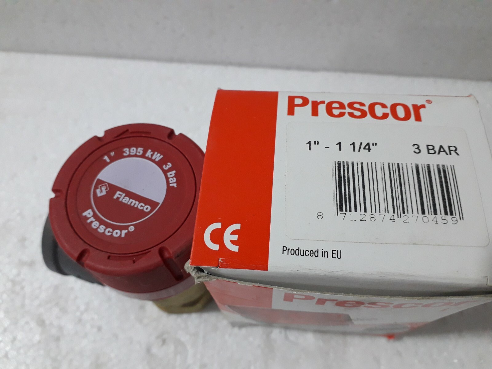 Flamco Prescor 1" 1/4" 3 Bar Pressure Relief Valve DN25 Safety Valve | eBay