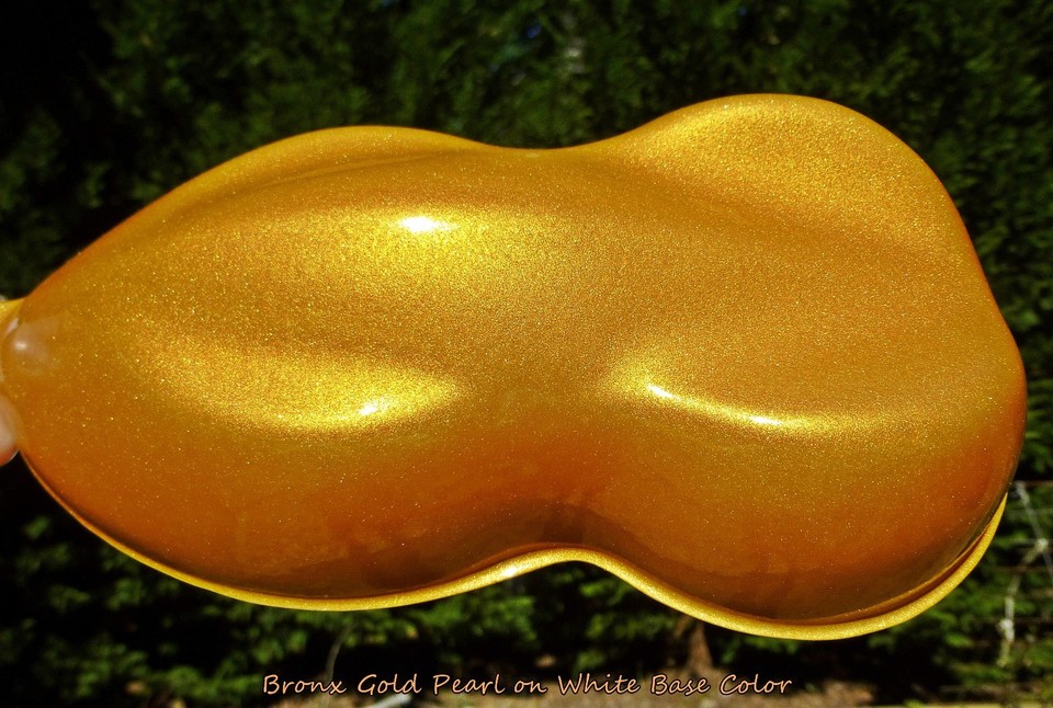 Bronx Gold Pearl Pigment Auto Paint Metallic Gloss Clear Urethane | eBay