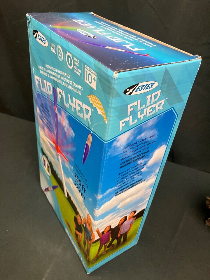 Estes Flip Flyer Helicopter Model Rocket Launch SET 1418- NO MOTORS ...